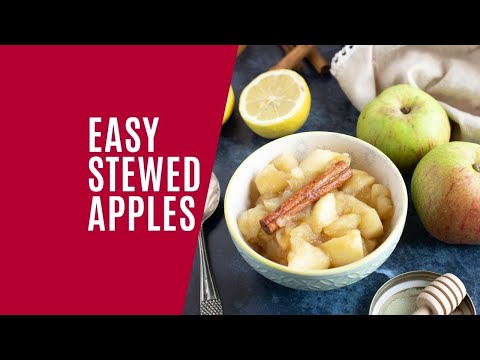 Cinnamon Spiced Stewed Apples - Effortless Foodie