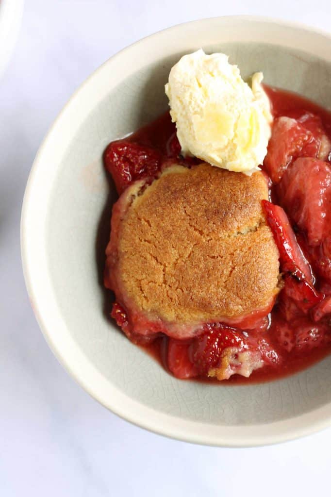 Easy Strawberry Cobbler - Effortless Foodie