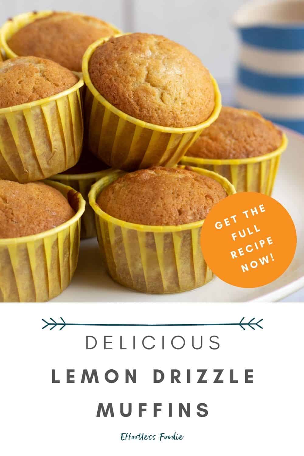 Moist Lemon Drizzle Muffins Recipe - Effortless Foodie