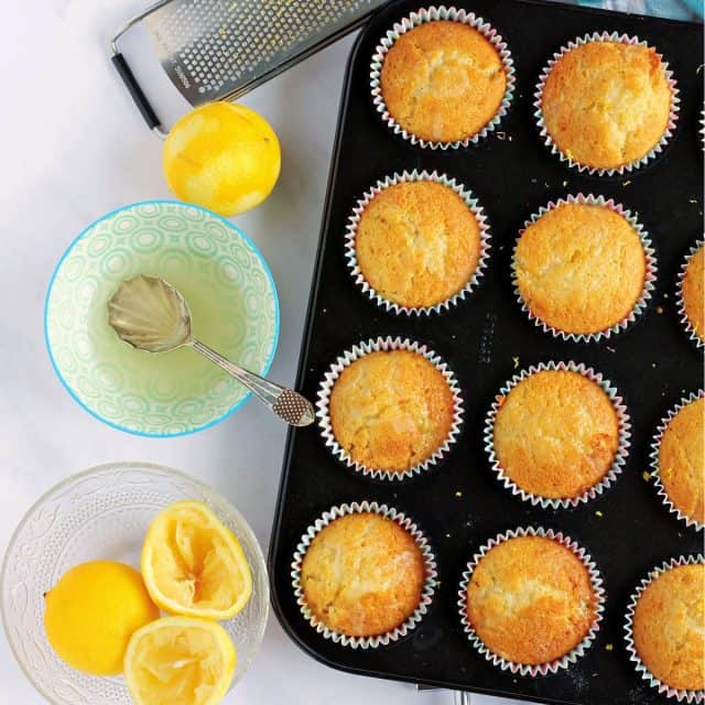 Luscious Lemon Drizzle Muffins - Effortless Foodie