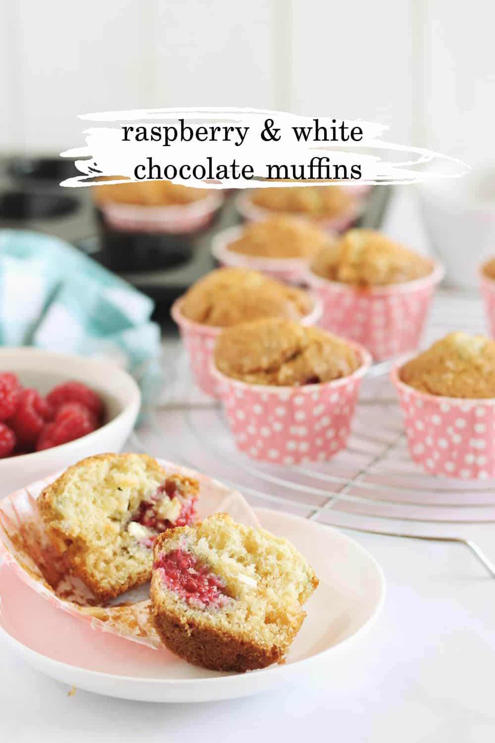Easy Raspberry and White Chocolate Muffins - Effortless Foodie