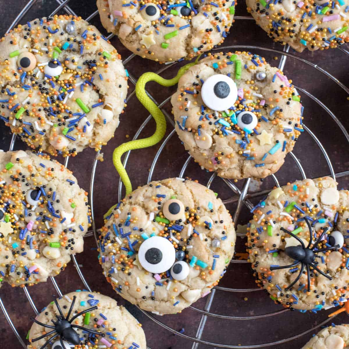 Easy Halloween Sprinkle Cookies Recipe - Effortless Foodie