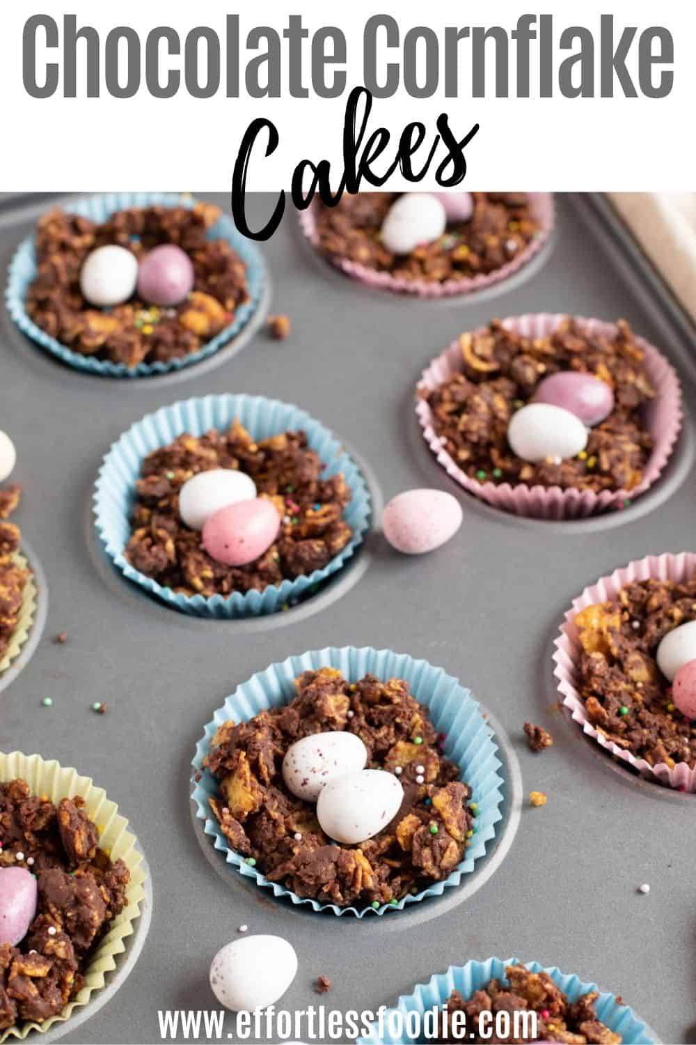 Easy Easter Chocolate Cornflake Nests - Effortless Foodie