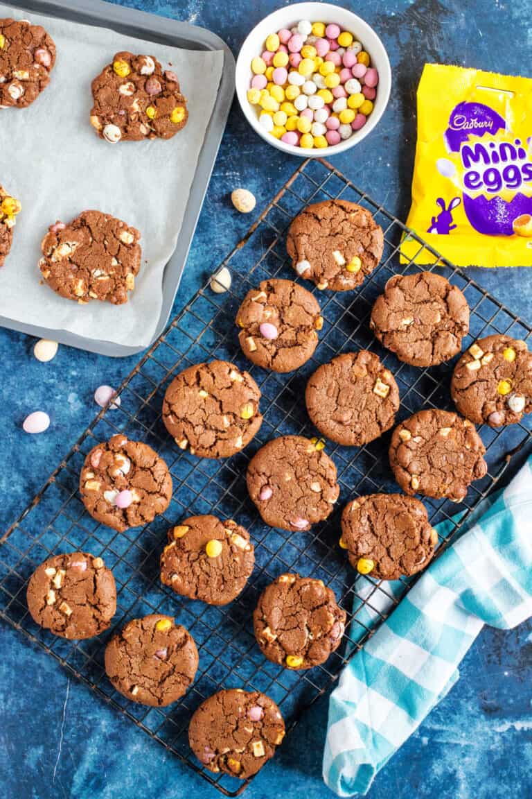 Easy Chocolate Mini Egg Cookies Recipe - Effortless Foodie
