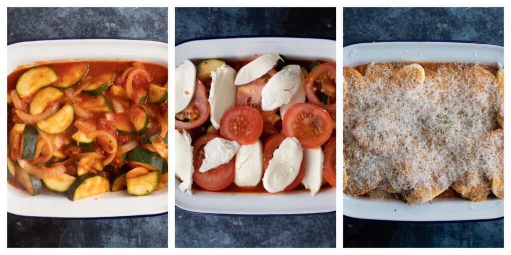 Cheesy Courgette and Tomato Bake - Effortless Foodie