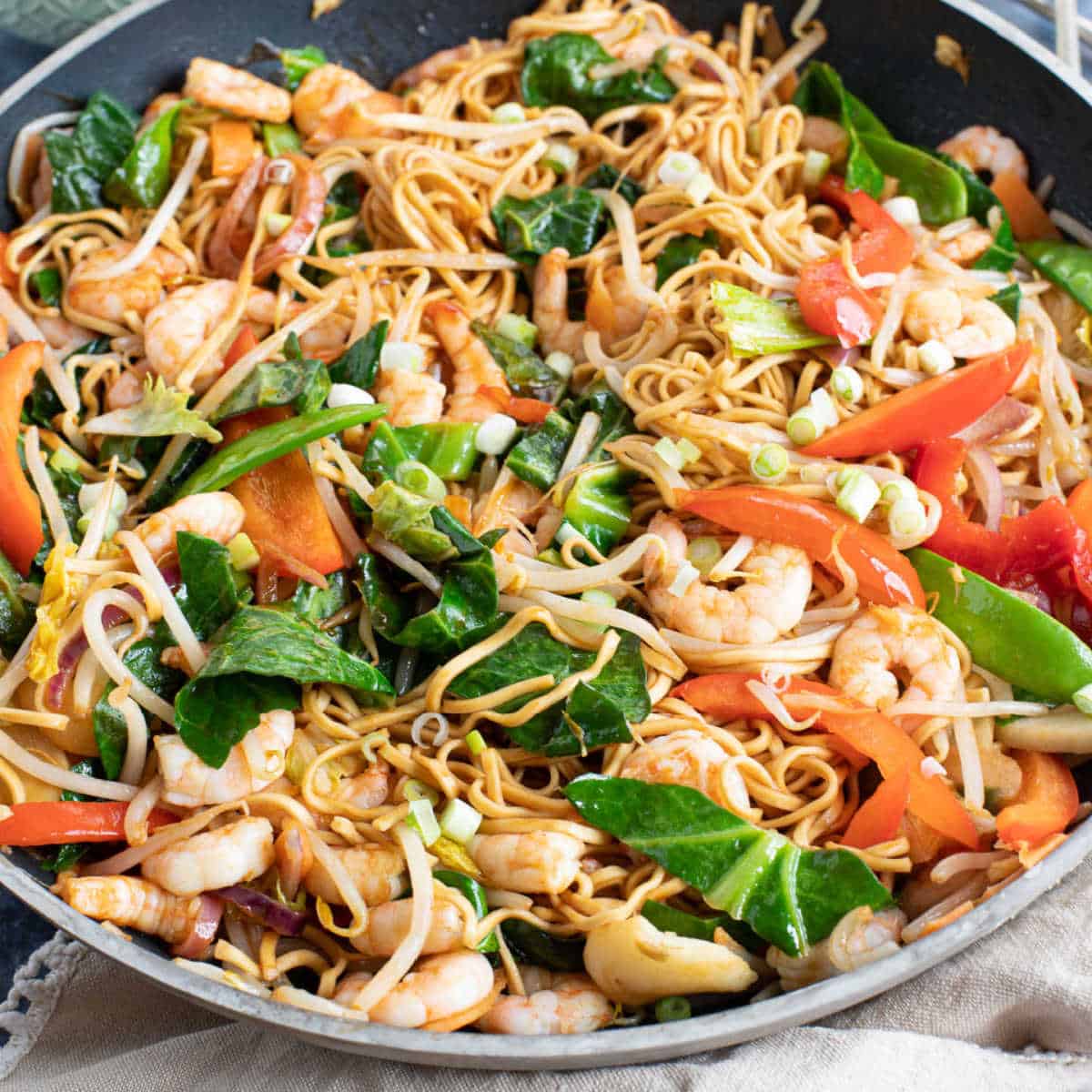 Easy Prawn Chow Mein - Effortless Foodie