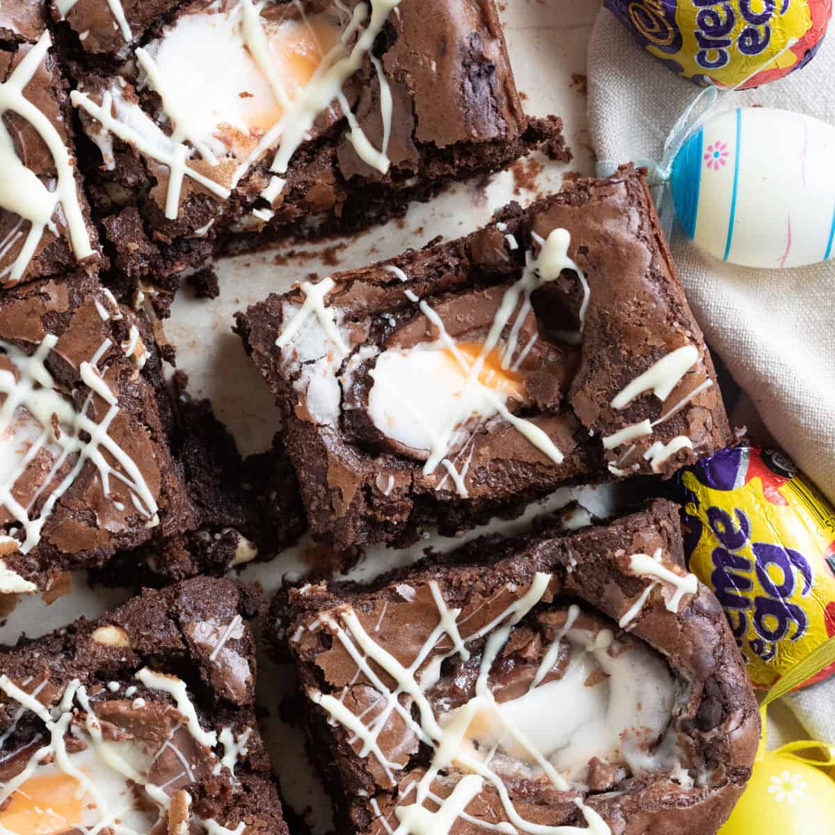 Cadbury Creme Egg Brownies