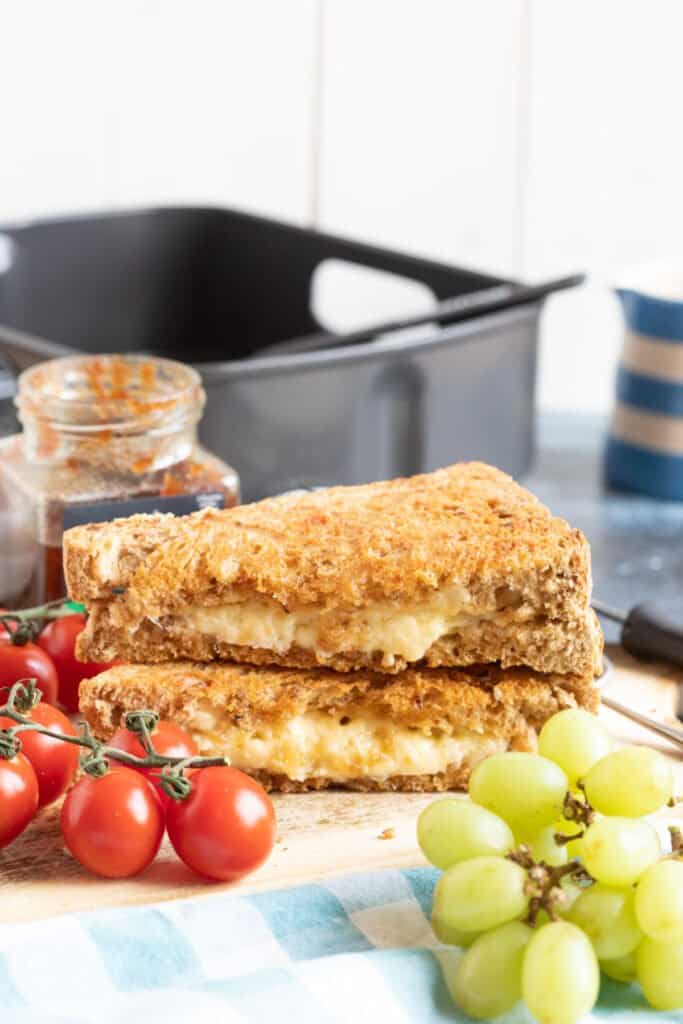Best Ever Air Fryer Cheese Toastie - Effortless Foodie