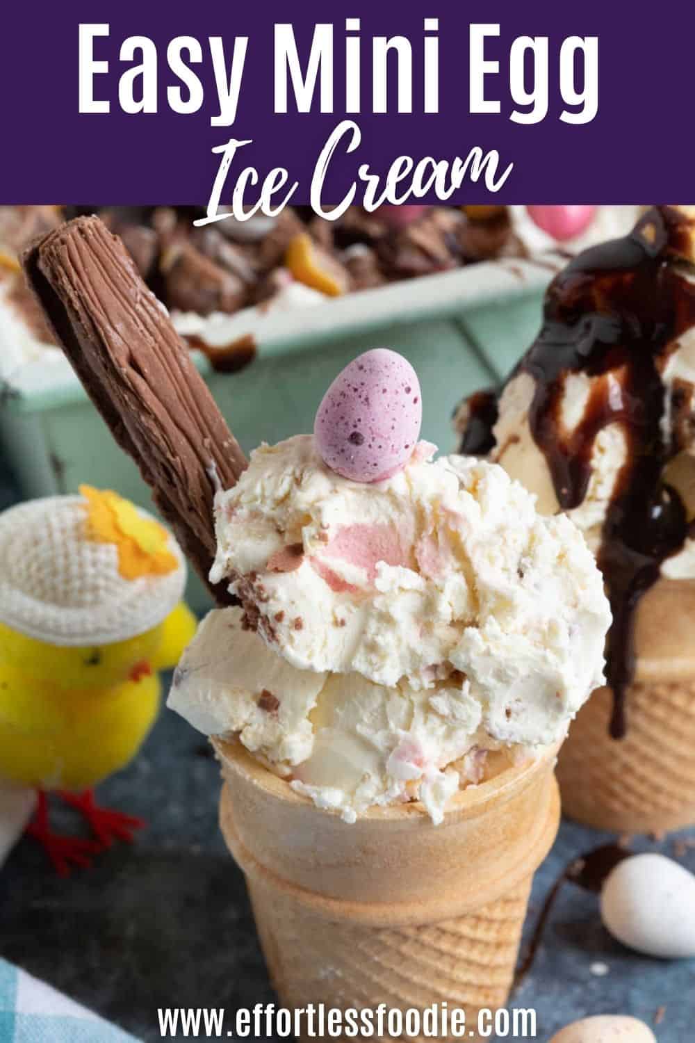 Easy Cadbury Mini Egg Ice Cream: No Churn Recipe - Effortless Foodie