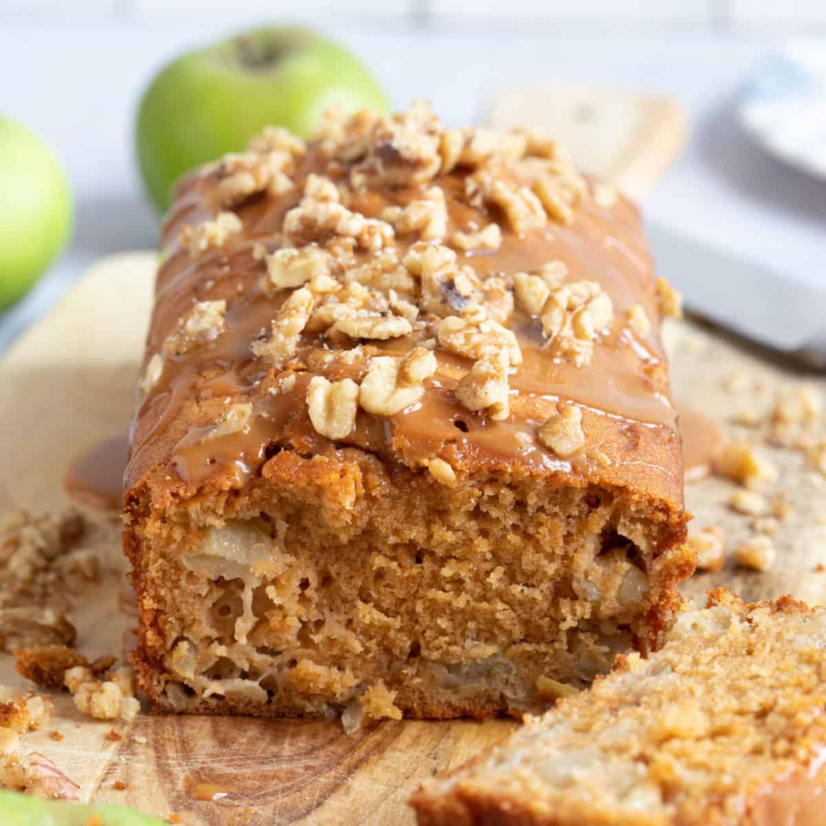 Moist Bramley Apple Loaf Cake Recipe - Effortless Foodie