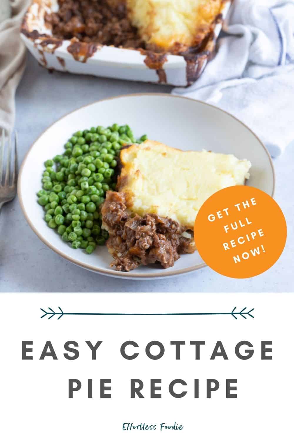 Easy Cottage Pie Recipe - Effortless Foodie