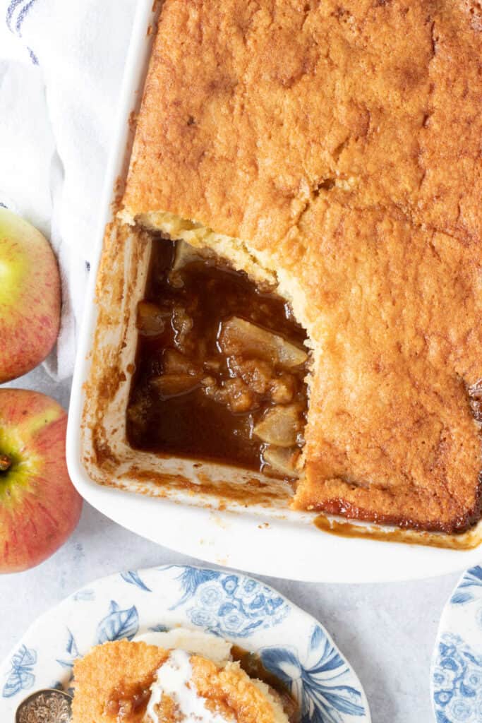 Easy Sticky Toffee Apple Pudding - Effortless Foodie