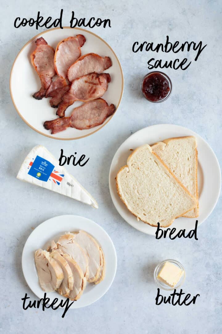 Air Fryer Turkey Toastie (with Bacon & Brie) - Effortless Foodie