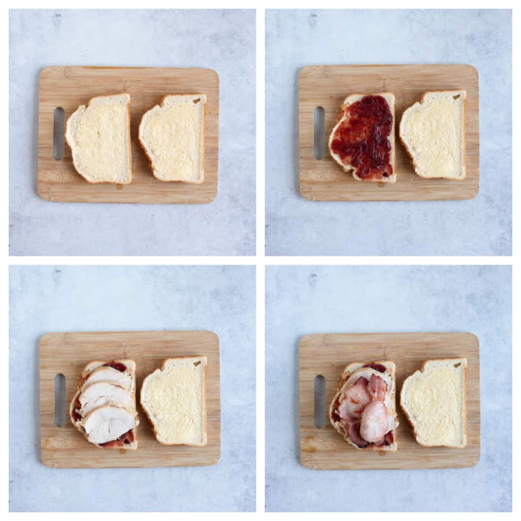 Air Fryer Turkey Toastie (with Bacon & Brie) - Effortless Foodie