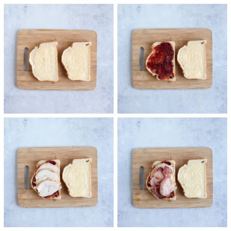 Air Fryer Turkey Toastie (with Bacon & Brie) - Effortless Foodie