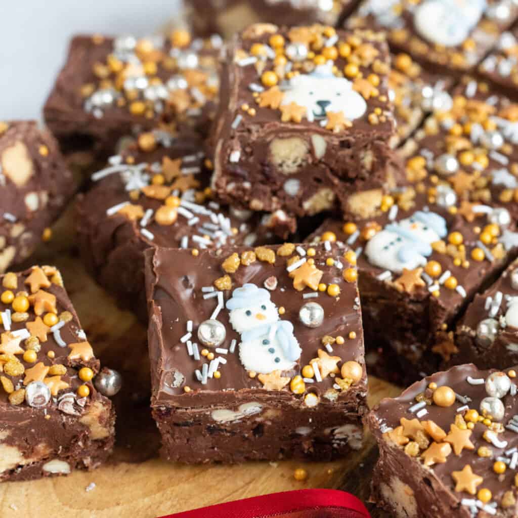Easy Christmas Tiffin Recipe - Effortless Foodie