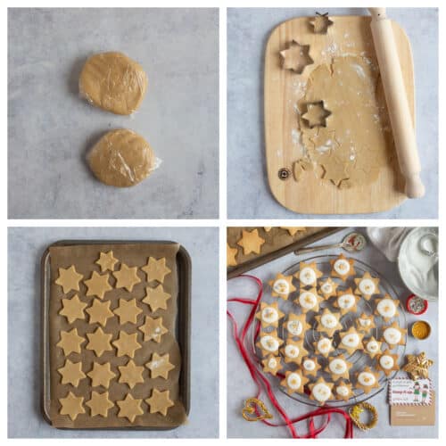 Easy Christmas Star Biscuits - Effortless Foodie