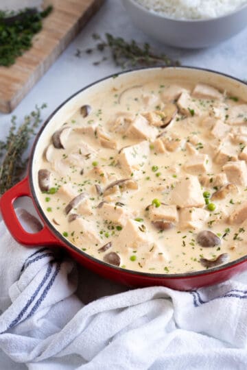 Easy Leftover Turkey Fricassee Recipe - Effortless Foodie