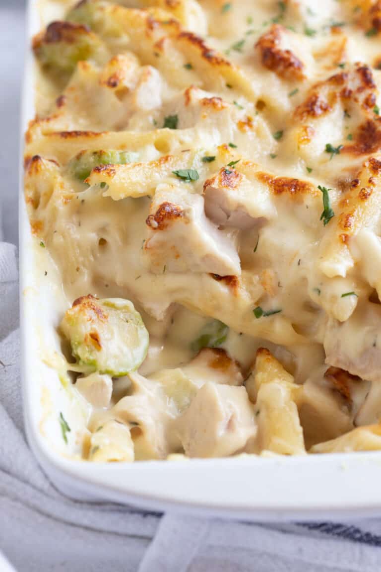 Cheesy Leftover Turkey Pasta Bake Recipe - Effortless Foodie