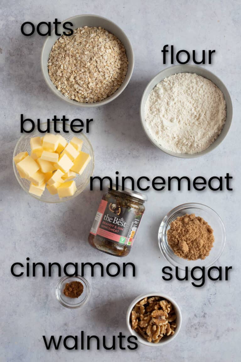 Easy Mincemeat Crumble Slice Recipe - Effortless Foodie