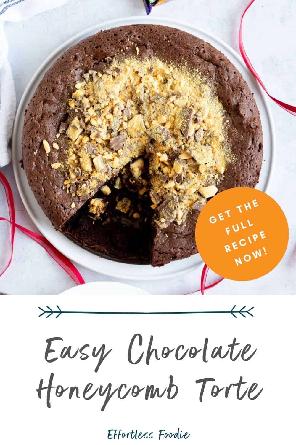 Easy Chocolate Honeycomb Torte Recipe - Effortless Foodie