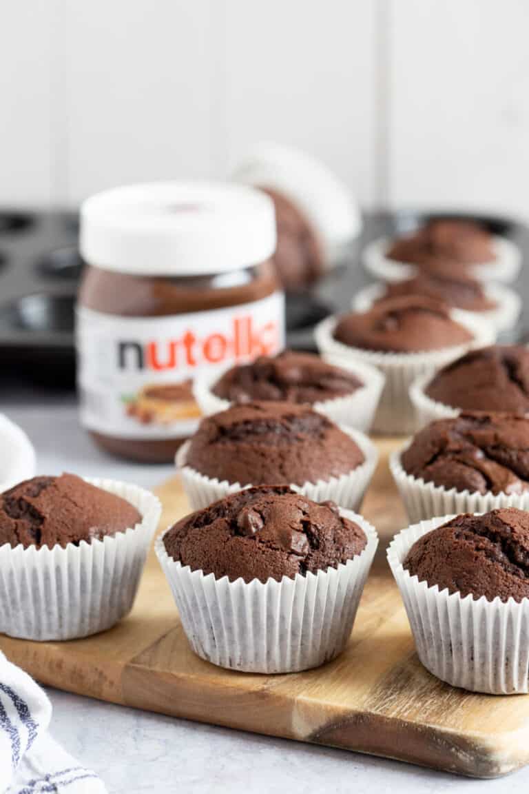 Easy Chocolate Nutella Muffins Recipe - Effortless Foodie