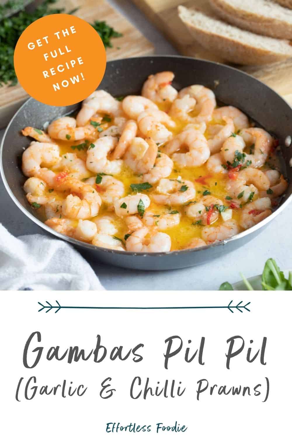 Easy Gambas Pil Pil Recipe (Garlic & Chilli Prawns) - Effortless Foodie