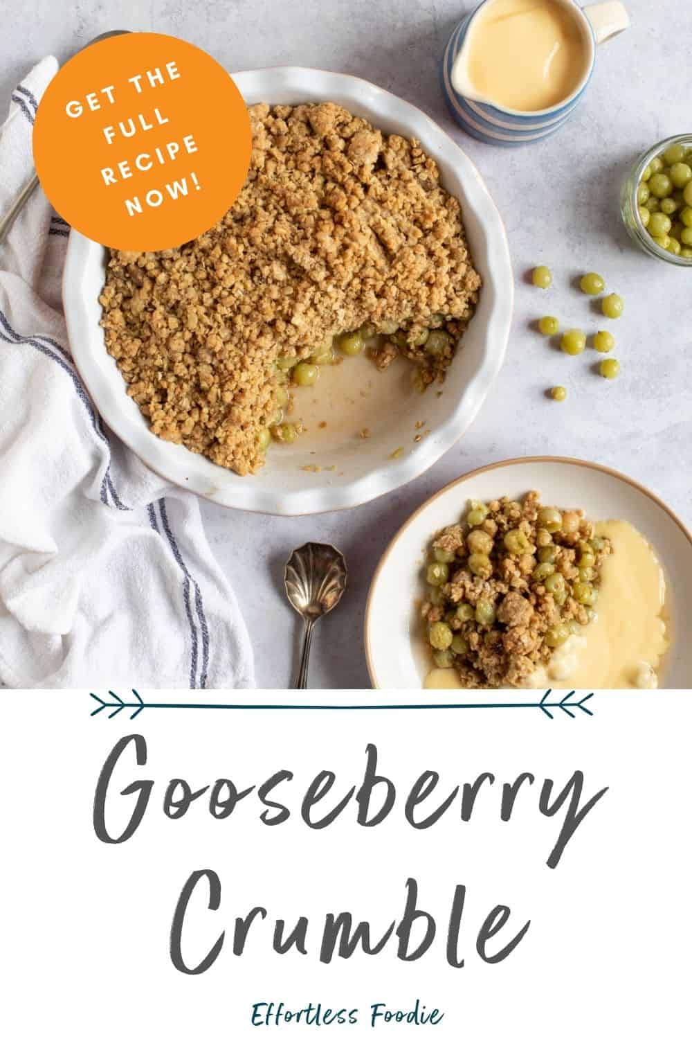 Easy Gooseberry Crumble Recipe - Effortless Foodie