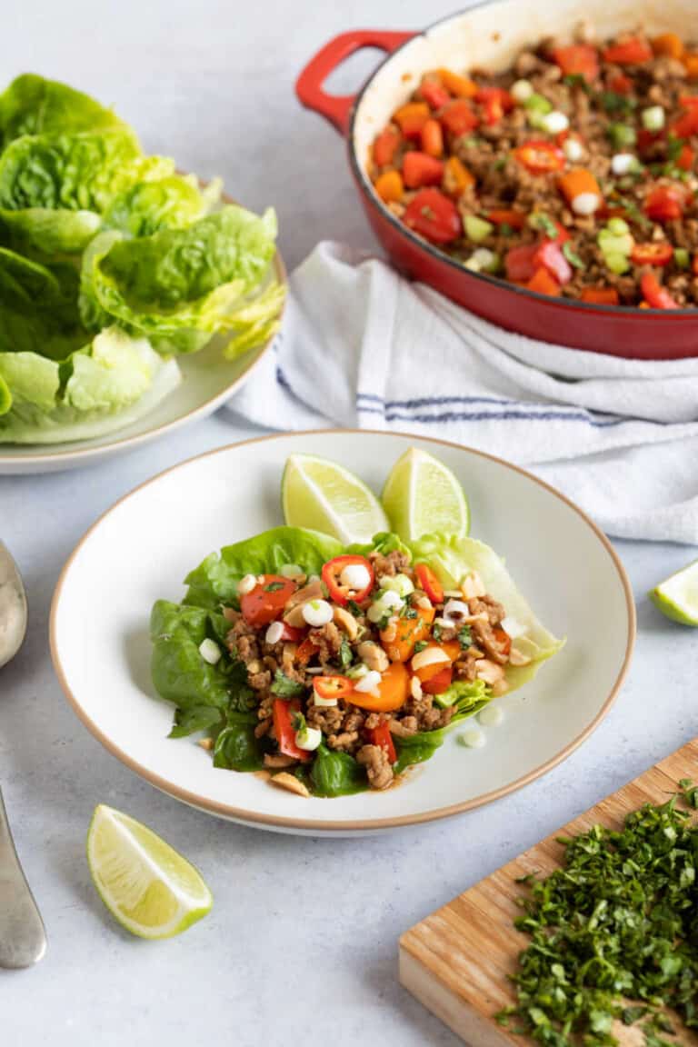 Easy Pork Yuk Sung Recipe (Chinese Lettuce Wraps) - Effortless Foodie