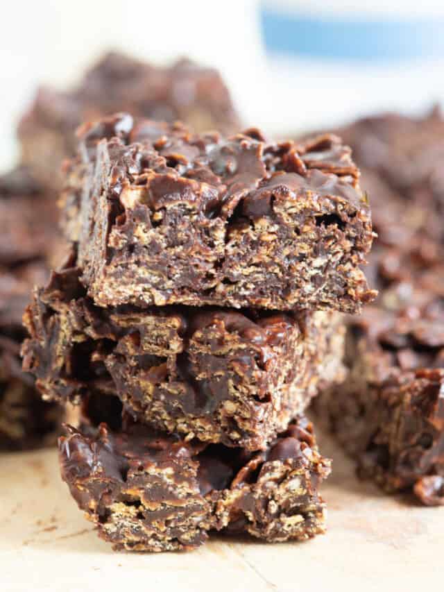 No Bake Chocolate Nutella Biscuit Slices - Effortless Foodie