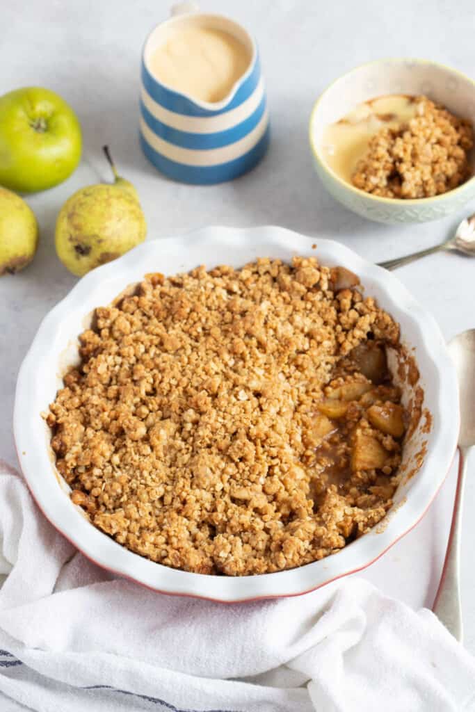 Easy Apple and Pear Crumble Recipe - Effortless Foodie