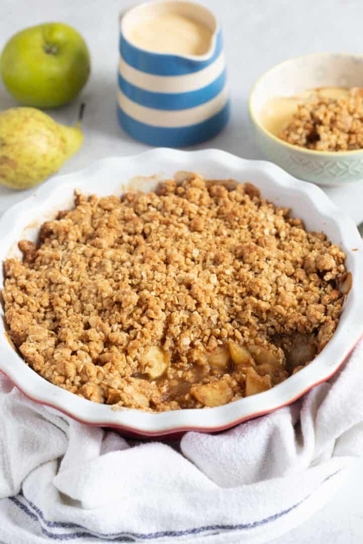 Easy Apple and Pear Crumble Recipe - Effortless Foodie