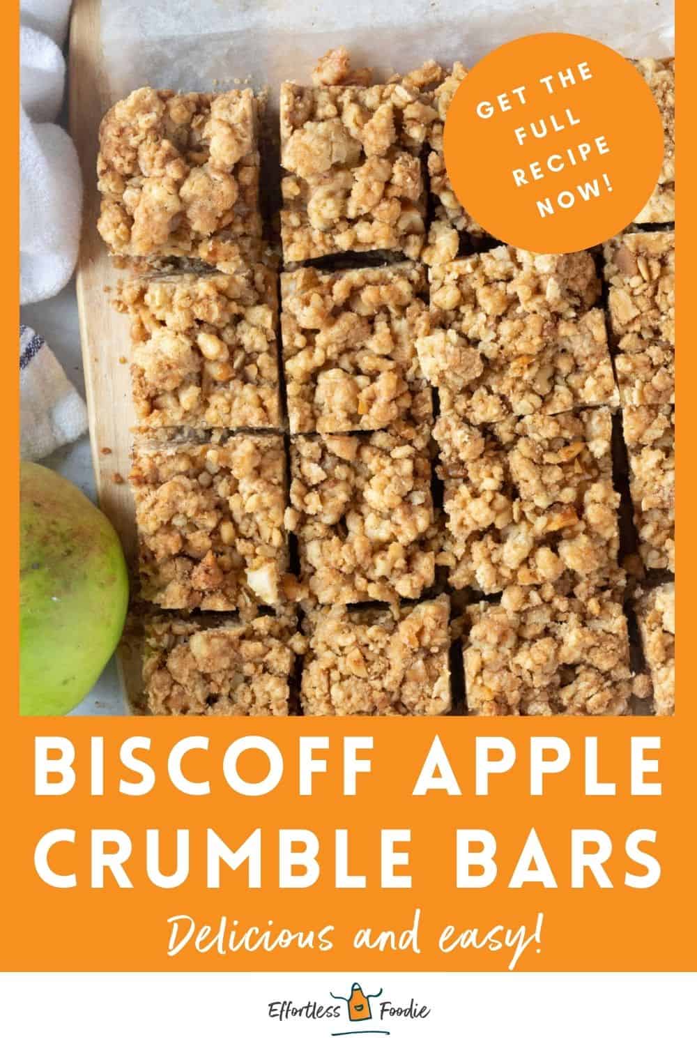 Biscoff Apple Crumble Bars - Effortless Foodie