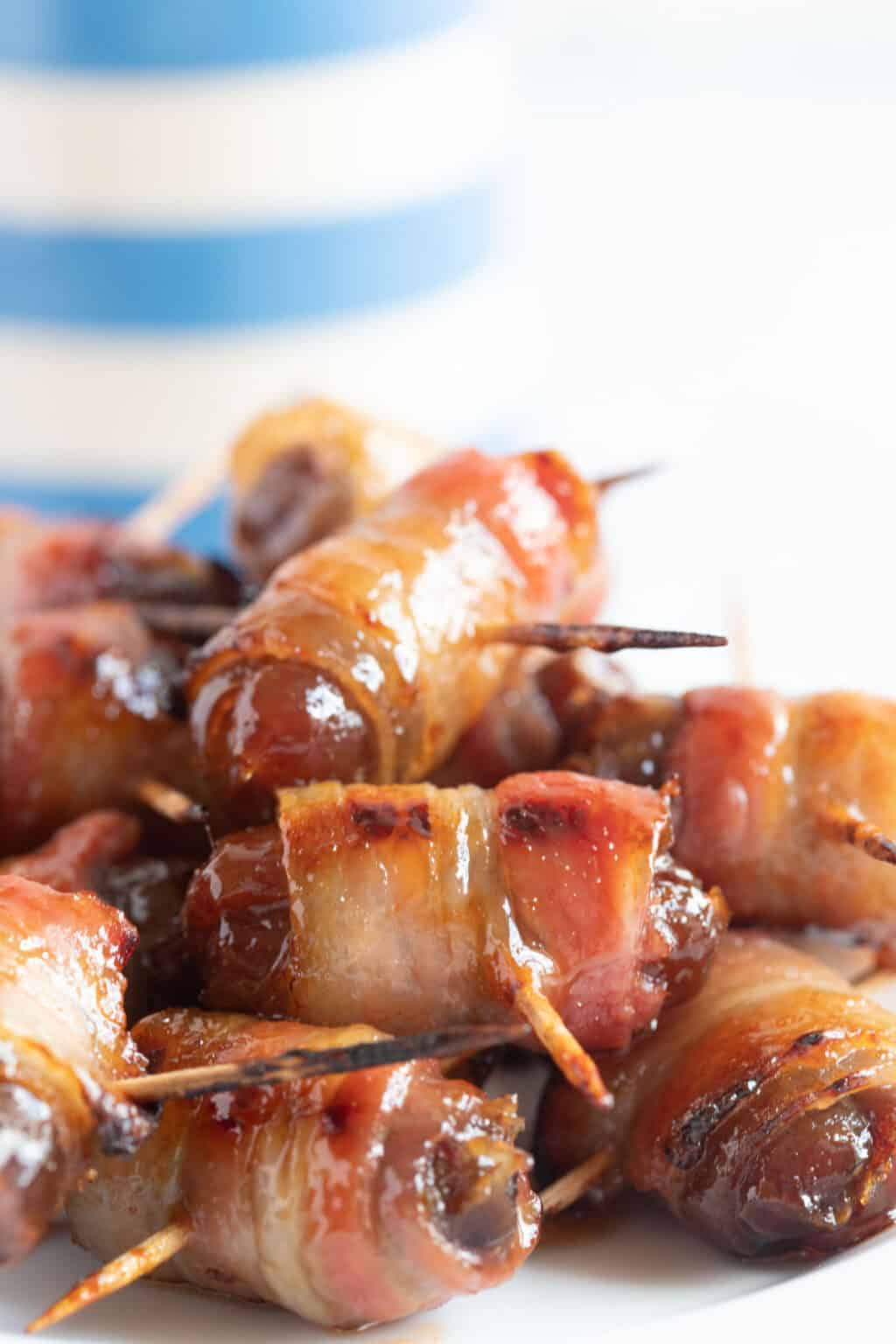 Air Fryer Maple Sriracha Devils on Horseback - Effortless Foodie