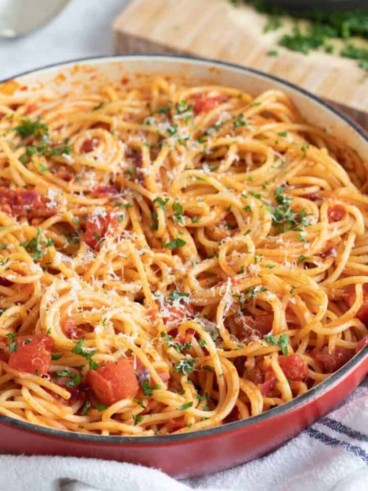 Creamy Boursin Spaghetti - Effortless Foodie