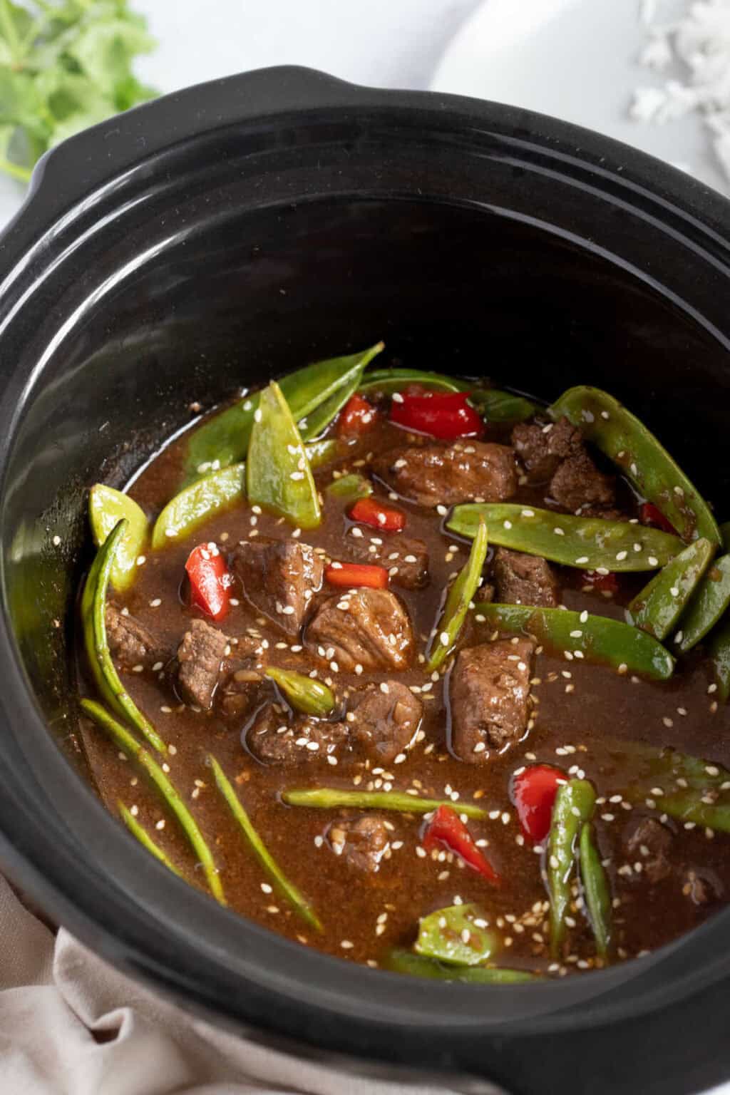Slow Cooker Chinese Beef - Effortless Foodie